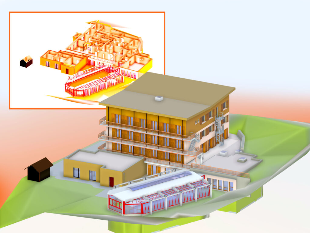 Modélisation Maquette 3D bâtiment BIM Gestion Exploitation | Axéo FM